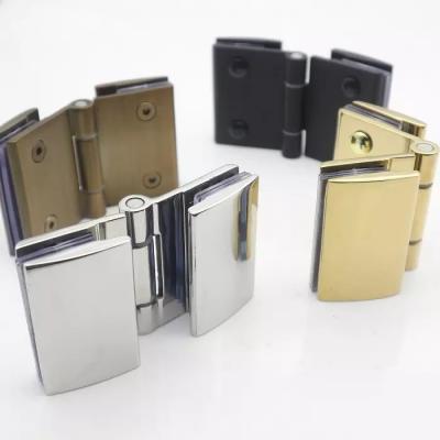 中国 フレームレス ステンレス鋼の四角形シャワーヒンジ ポーランドの汚れ 黒いガラスドア 販売のため