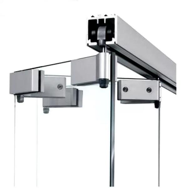 Quality Zinc Alloy Glass Hardware Sliding Folding Frameless Glazing Systems Interior for sale