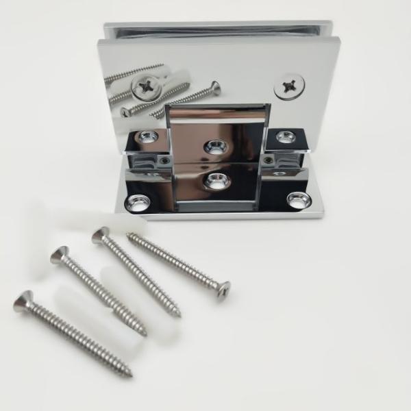 Quality Bathroom Stainless Steel Glass Door Clip Hinge for 5-8mm Fixed Glass in Shower for sale
