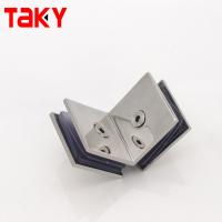 Quality Durable 45*45mm Shower Clamps for Tempered Glass Mounting in Corner of Bathroom for sale