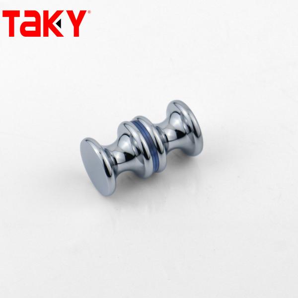 Quality Customized Door Glass Shower Flush Round Door Knob Double Sided Bathroom Shower Door Handle for sale