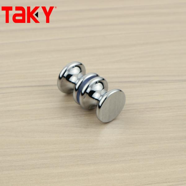 Quality Customized Door Glass Shower Flush Round Door Knob Double Sided Bathroom Shower for sale