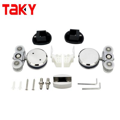 中国 現代のシャワールームシステム設計スタイルアクセサリーのためのガラスフレームレスドアフィッティング 販売のため