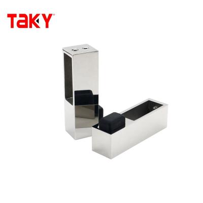 China SS304 Square Pipe 180 Degree Corner Shower Room System Glass Sliding Door Enhancement for sale