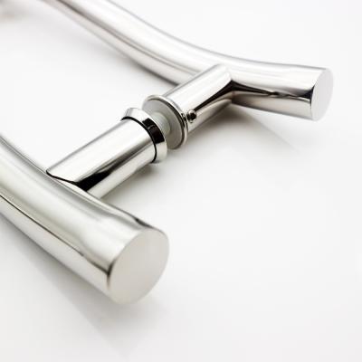 중국 200*200*19*1.0mm 긴 검은색 호텔 유리 슬라이딩 도어 단면 샤워 손잡이 판매용