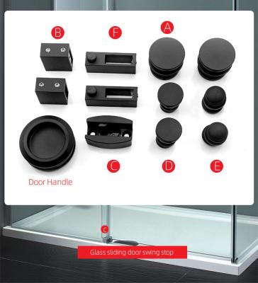 Cina Spessore di vetro di 10 mm Acquisti per cabine doccia Infissi per porte scorrevoli in materiale SS304 in vendita