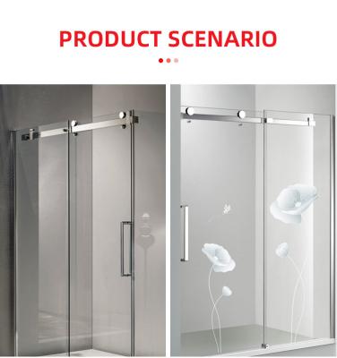 Cina Spessore di vetro di 10 mm Acquisti per cabine doccia Infissi per porte scorrevoli in materiale SS304 in vendita