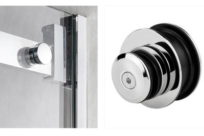 China Shower Room Glass Door Slide Satin Finish Sliding Door Fitting Set Fold Door System for sale