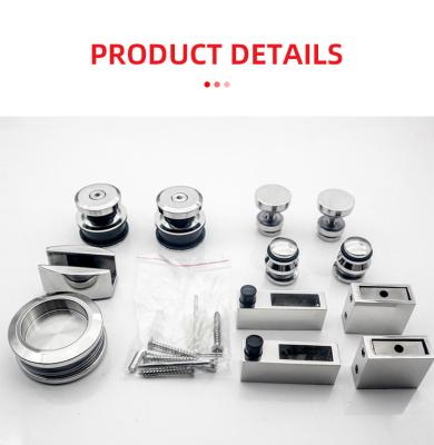 China Shower Room Glass Door Slide Satin Finish Sliding Door Fitting Set Fold Door System for sale