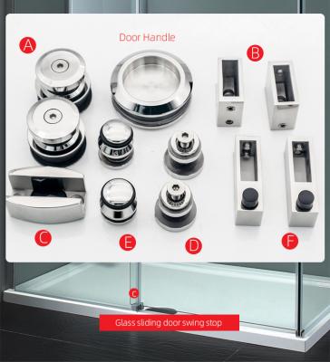 Cina Kit di porte da bagno in vetro senza cornice con doccia scorrevole adatta a altri materiali del vassoio in vendita