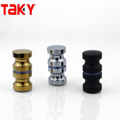 China Bathroom Hardware Shower Fitting Brass Stainless Steel Pull Glass Door Handle and Knob for sale