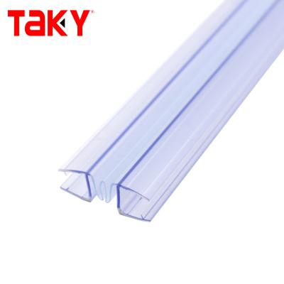 China Hot Selling PVC 6-12 mm Glass door Waterproof Seal Bathroom Shower Door Seal Strip for sale