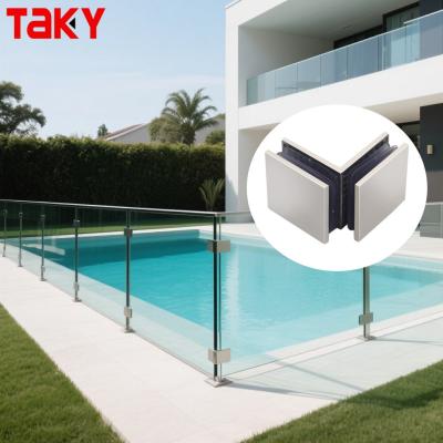 中国 ステンレス鋼研磨ガラスドアブラケット 90度ドアスクエア固定クランプ 販売のため