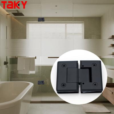 China 180 Degree 8-12mm Bathroom Door Pivot Glass to Glass Hinges for sale