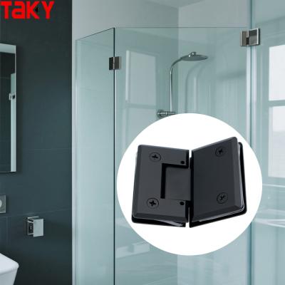 China Bathroom Chrome 135 Degree Shower Glass Door Pivot Clamp Hinge for sale