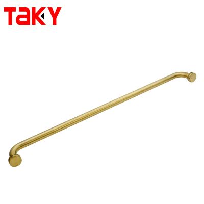 중국 신식 금 수건 막대기 단 하나 편들어진 스테인리스 샤워 유리 문 손잡이 판매용