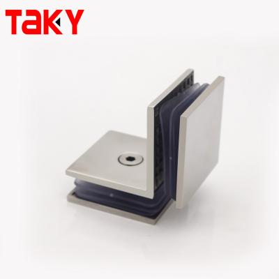 Cina Morsetto per ringhiera in vetro a 90 gradi del produttore di fabbrica, clip a doppio pannello per porte in vetro in vendita