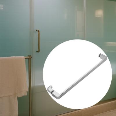 China Modern Design Stainless Steel Polish Pull Handles Bathroom Office Hotel Glass Door Handle for sale
