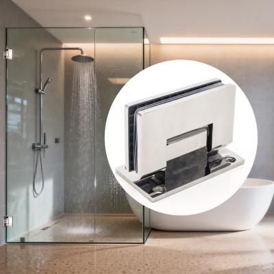 China Shower Wall Mounted 90 Degree square Corner Glass Door Pivot Screen Glass door Hinge for sale