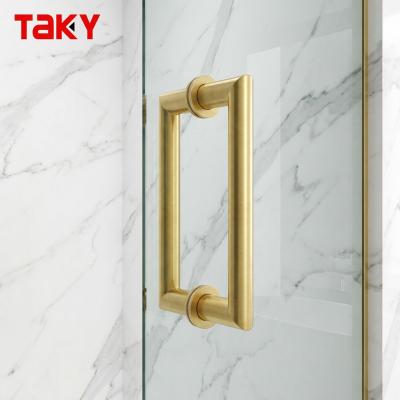 China Customized Glass Door Handle High Quality Luxury Modern Bar Door Hotel Door Handle for sale