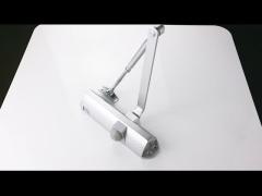 Heavy Duty Aluminium Automatic Door Closer Ferme Porte Automatique met zilveren drukwerk