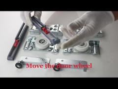 Ferro e Nylon Rodas de Rodas para Portas Deslizantes 8.5cm*11cm