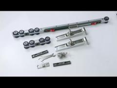 IJzeren Nylon Meubels Kledingkast Deur Hangend Track Dubbel Single Soft sluiting 8 Wiel Schuifdeur katrol Damper Rollers