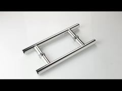 Maniglia a forma di H in acciaio inossidabile per porte di vetro da bagno in edifici per uffici