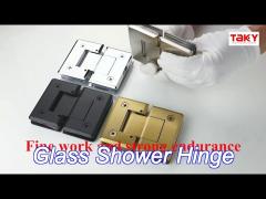 ss shower hinge 180 degree double side for interior glass to glass shower door partitions