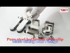 stainless steel double door side cabin accessories square stabilizing bar shower sliding fitting