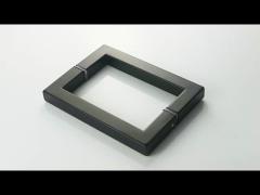 マット ブラック ステン バック トゥ バック スライディング シャワー ガラス ドア スクエア 引く ハンドル 6 8 インチ
