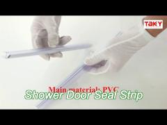 pvc shower door seal strip 6-12mm transparent waterproof