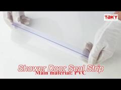 high quality pvc shower door seal strip 6-12mm transparent waterproof