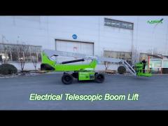 Elevazione elettrica telescopica, altezza massima di lavoro 26,0 m, 300 kg di corrente continua