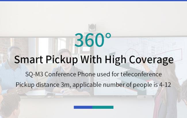 SQ-M3 USB driver-free high-definition audio conference omnidirectional microphone / noise reduction radio echo cancellation
