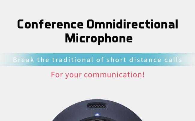 USB Conference Microphone Speaker Omnidirectional Echo Mic