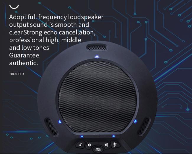 USB Conference Microphone Speaker Omnidirectional Echo Mic