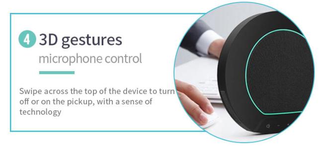 SQ-M5W conference microphone 5 meters long distance pickup, 360 degree high coverage, full duplex echo cancellation