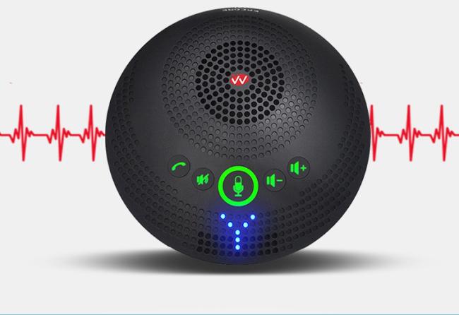 SQ-M13U 2.4G wireless omnidirectional conference microphone, 360-degree pickup, high-definition audio, and noise reduction
