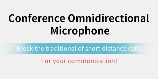 SQ-M13U 2.4G wireless omnidirectional conference microphone, 360-degree pickup, high-definition audio, and noise reduction