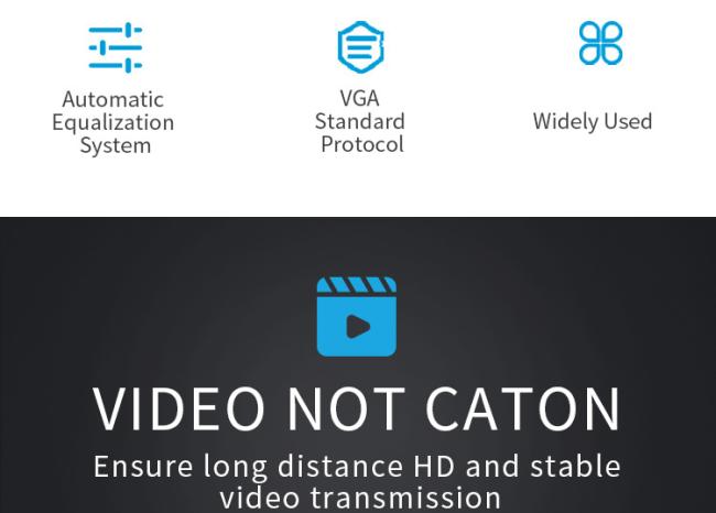 SQ-VGA02 VGA digital optical high-definition video terminal fiber long-distance transmission anti-interference