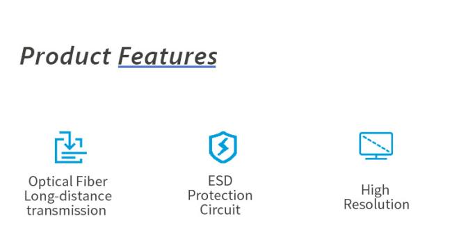 SQ-VGA02 VGA digital optical high-definition video terminal fiber long-distance transmission anti-interference