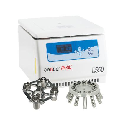 중국 각 회전자 12x15ml 그네 회전자 4x500ml를 가진 L550 저속 분리기 5500rpm 판매용