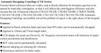China CTK64 Low Speed Centrifuge Automatic Decapping For Separating Blood for sale