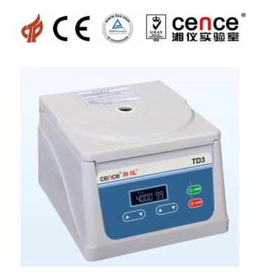 China TD3 Tischplatten-Low-Speed-Zentrifuge 1980xg Max RCF 100W zu verkaufen
