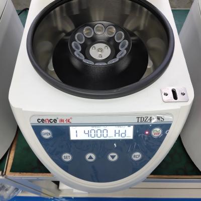China China Lab Centrifuge Machine Factory TDZ4-WS 18x10ml Hoek rotor 12x20ml Te koop