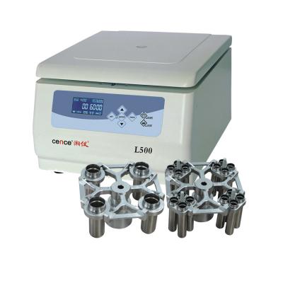 China L500 Medical Centrifuge 5000r/min 16x15ml Capacity 1-99min Timer for sale