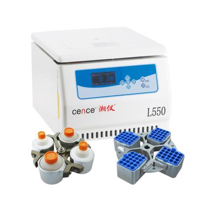 China L550 Low Speed Centrifuge with 5310xg Force 4x500ml Capacity and Low Noise for Laboratory Use for sale