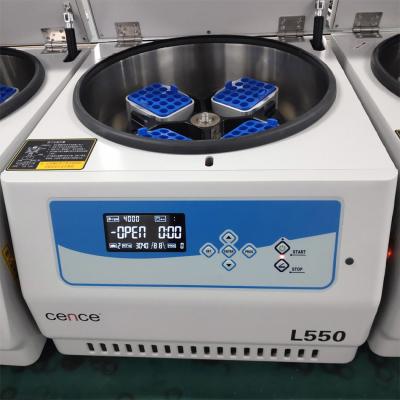 China L550 Low Speed Centrifuge with 5310xg Force 4x500ml Capacity and Low Noise for Laboratory Use for sale