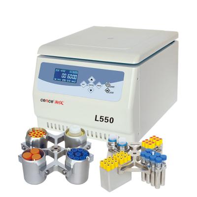 China L550 Cence Laboratory Centrifuge Machine 5310xg Max RCF 4x500ml Capacity Low Noise <65dB(A) Tabletop Low Speed Centrifuge for sale